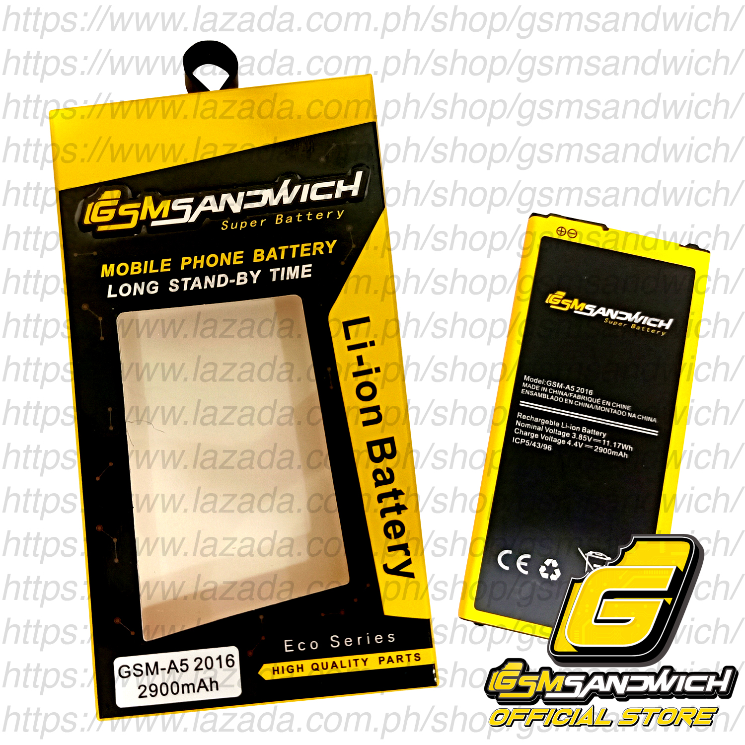 GSMSANDWICH Super Battery SAMSUNG A5 2016 ( A510 ) | Lazada PH