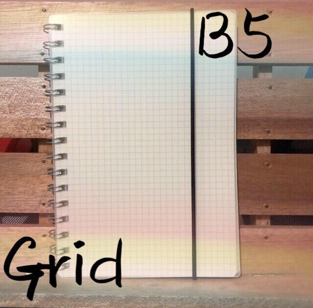 SO.Cute B5 Muji Style Dotted/Lined/Grid/Blank Notebook with Garter ...