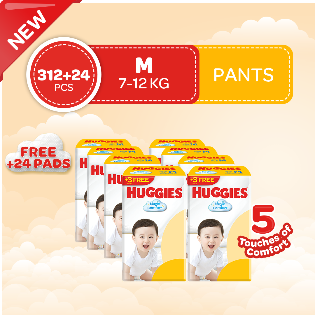 Huggies Magic Comfort Pants Medium - 42 pcs x 8 packs (336 pcs) | Lazada PH