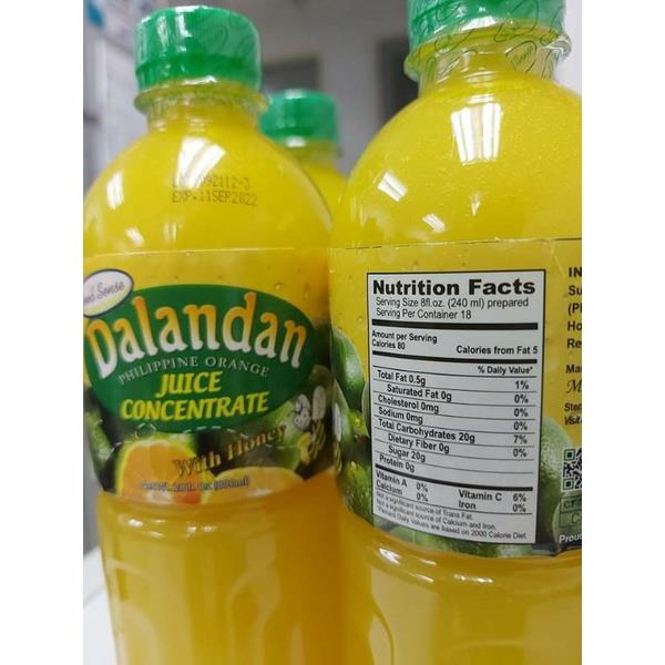 DALANDAN JUICE CONCENTRATE WITH HONEY 800 ml (Expiry Date: 11/21/2023 ...