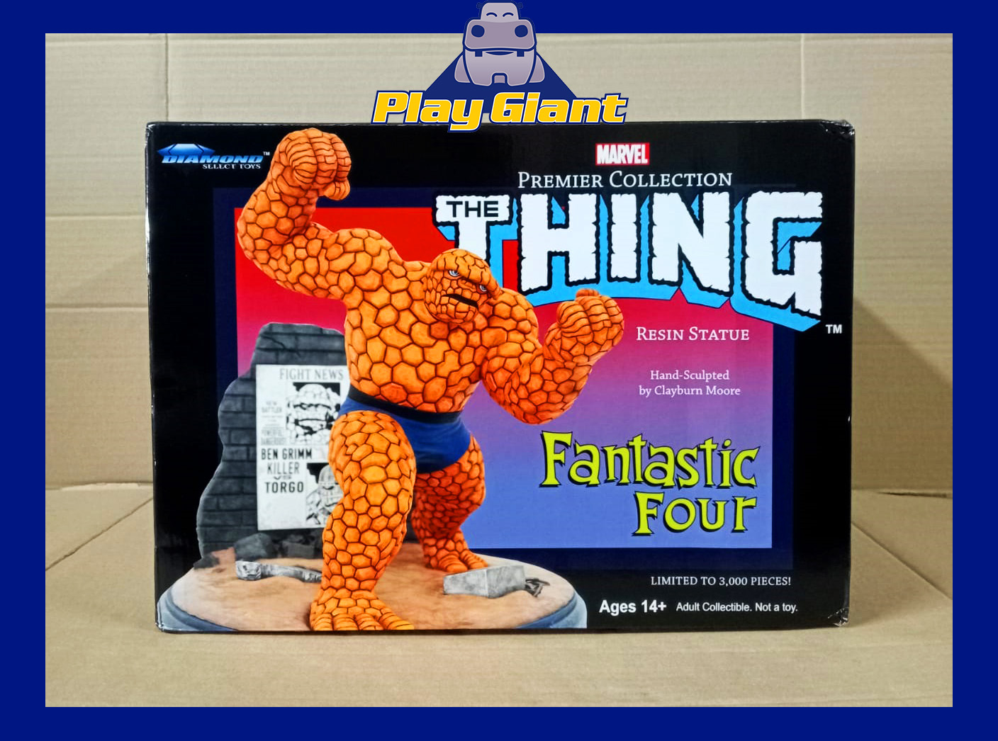 Fantastic Four Marvel Comic Premier Collection The Thing Resin Statue ...