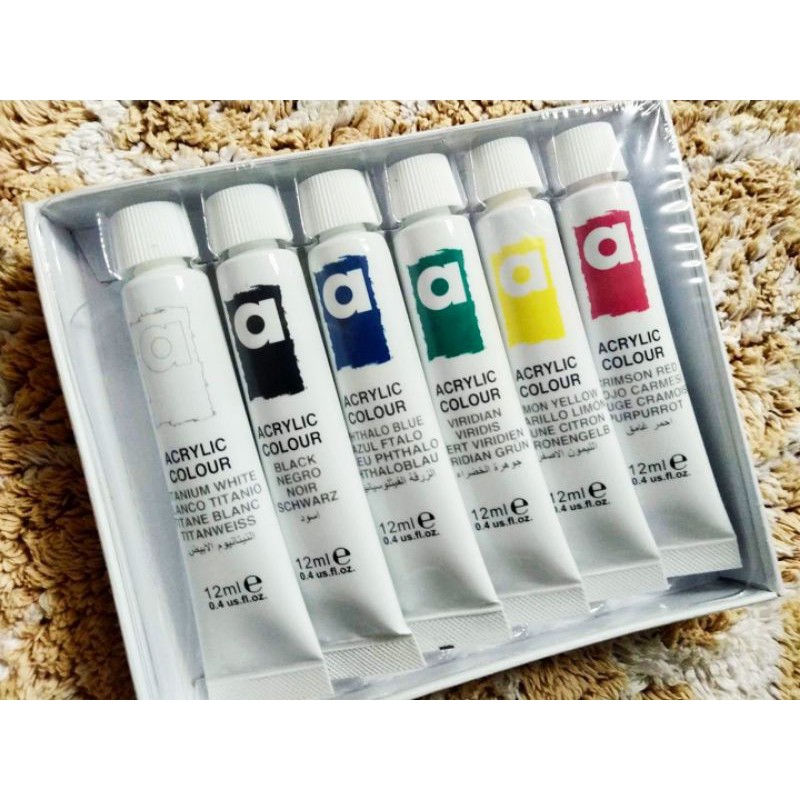 Berkeley Acrylic Paint Tubes 12ml 6 and 12 pcs | Lazada PH