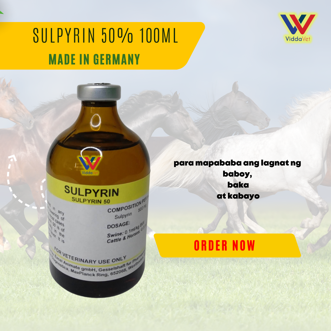 Sulpyrin 50% 100ML for animals pigs swine horse cattle | Lazada PH