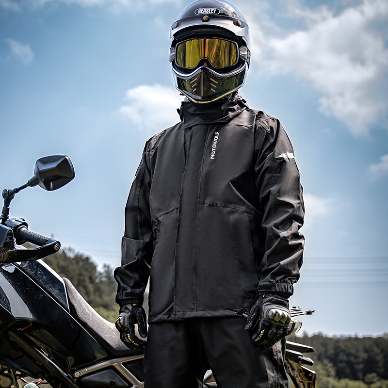 Motowolf Raincoat V5/ Rain Coat Version 5 Upgraded Rainwear, Rainstorm ...