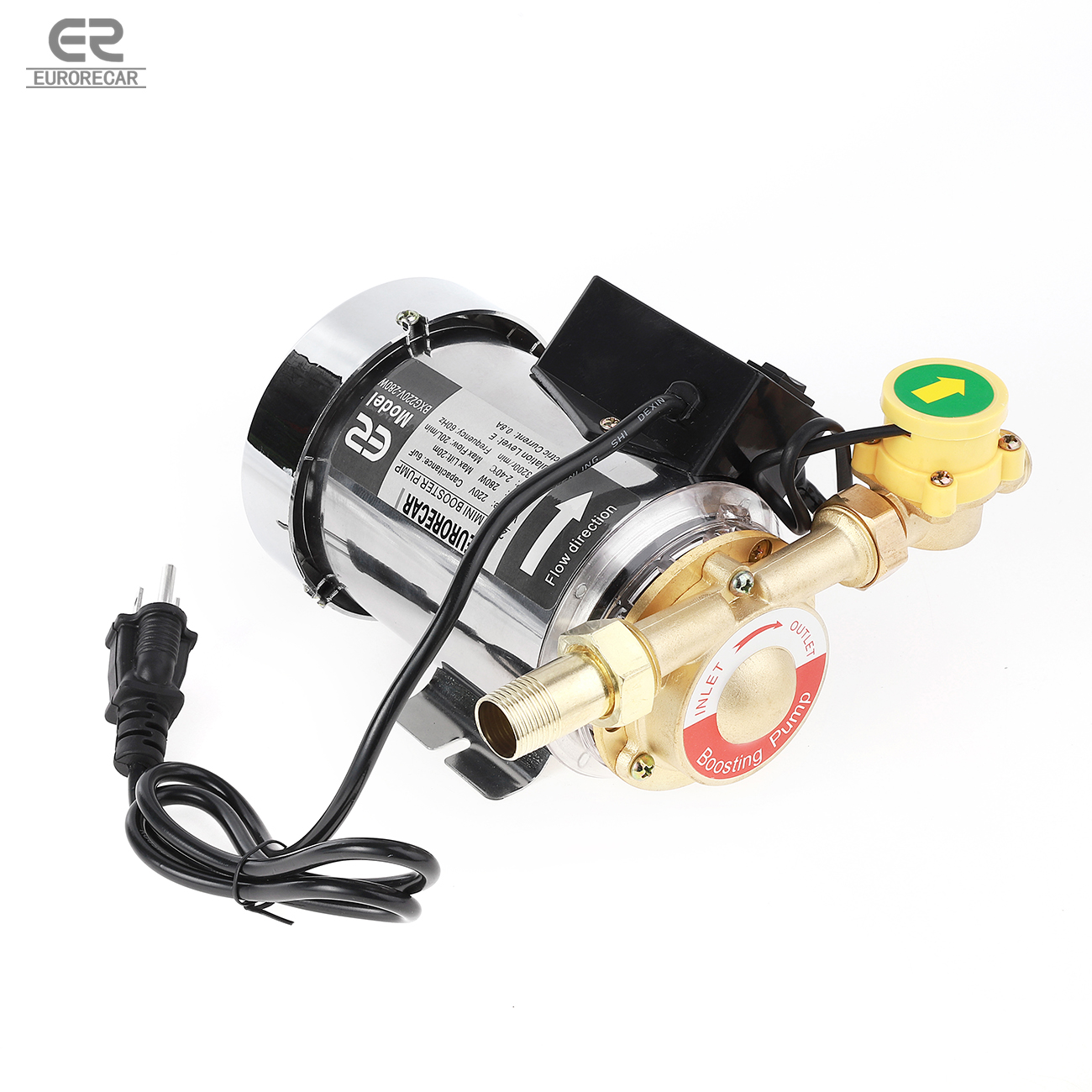 EURORECAR 220V 60Hz Stainless Steel Booster Pump Automatic Household ...