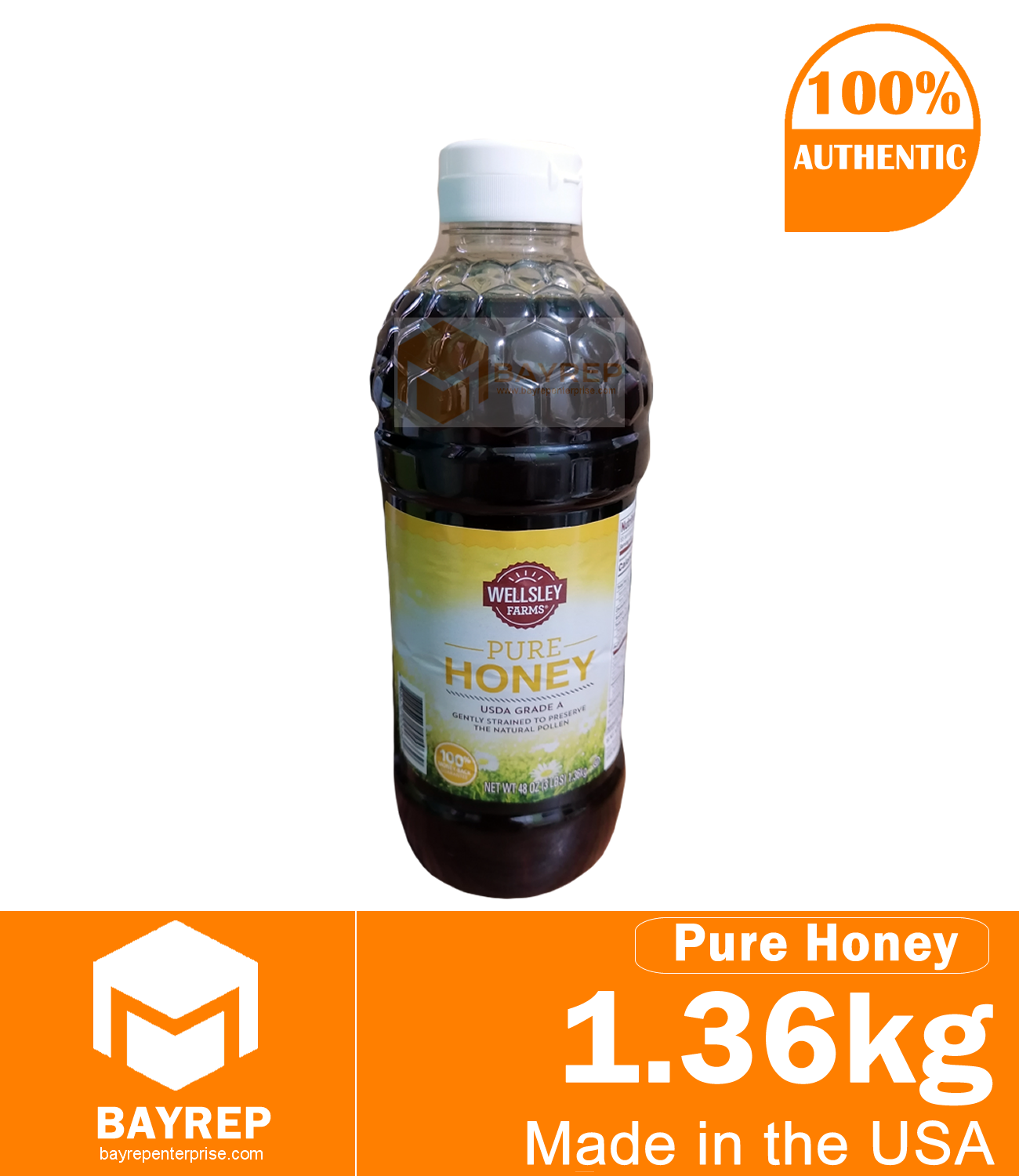 Wellsley Farms Pure Honey | USDA Grade A, 1.36kg | Lazada PH