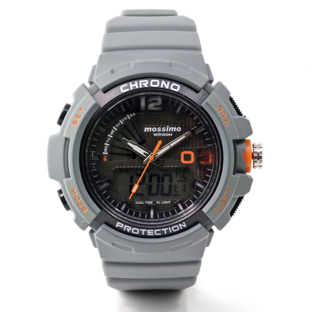 Mossimo Men Gray Silicon Strap Ana-Digi Watch MS-1933G-GRY | Lazada PH