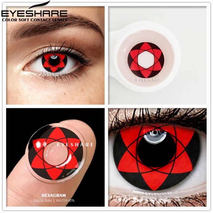 【COD& Ready Stock】 Contact Lens 2PCS Halloween Cosplay anime Contact ...