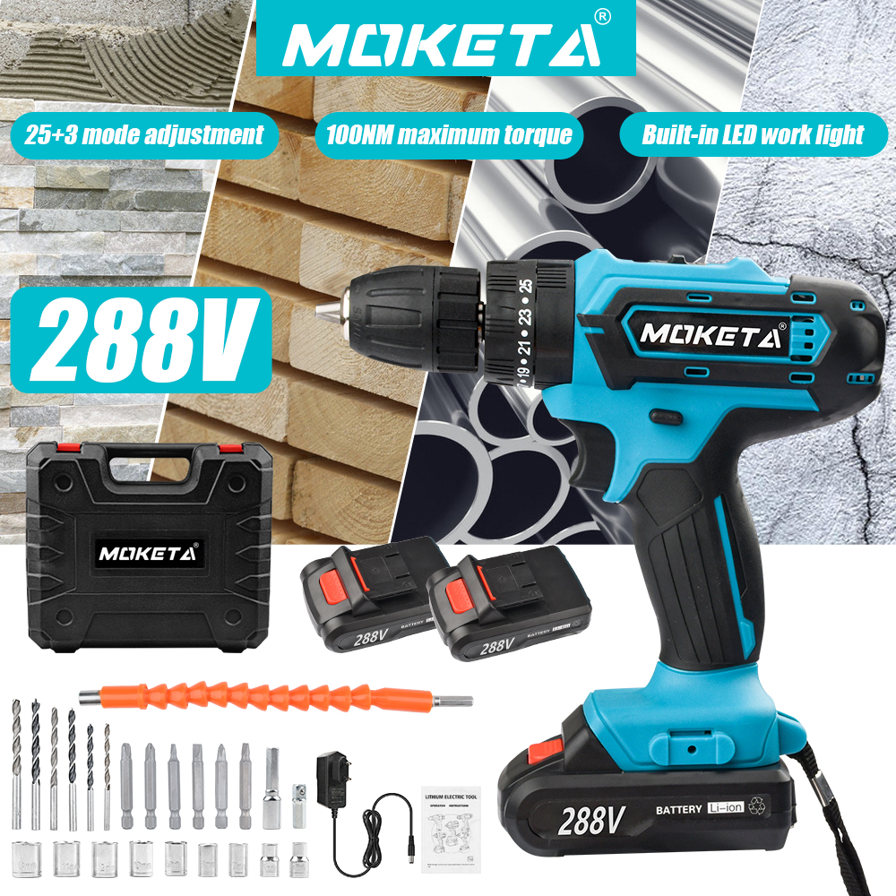 Makita Impact drill Cordless Drill 288V drill power tool heavy duty ...