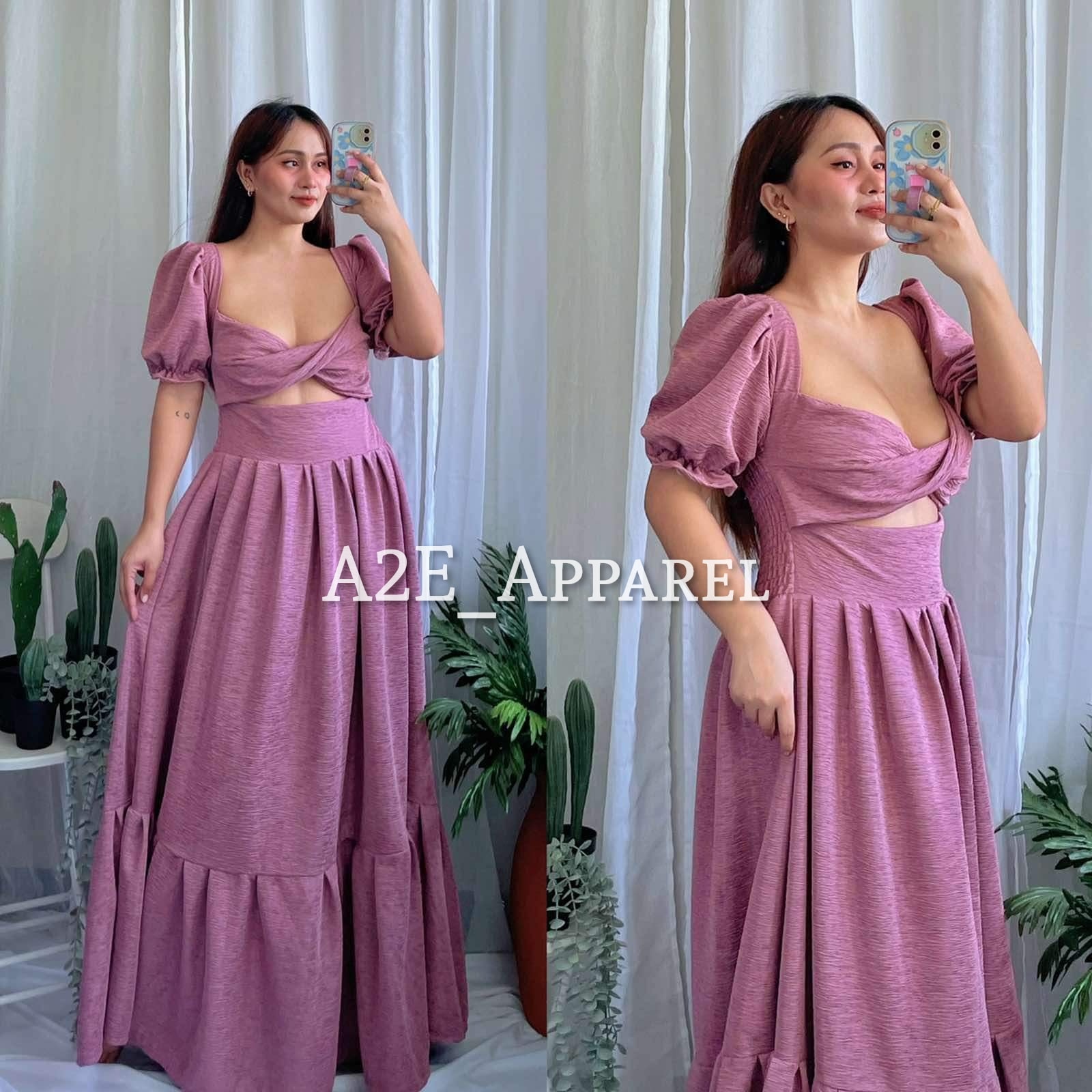 A2E Blair Cut Out Maxi Floor Length Dress | Lazada PH