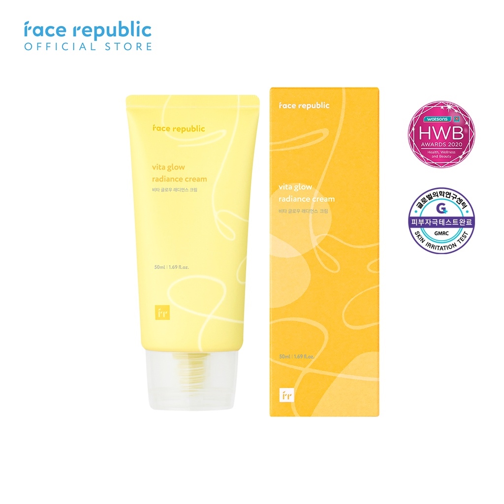 Face Republic Vita Glow Radiance Cream 50mL [Dull Skin Brightening ...