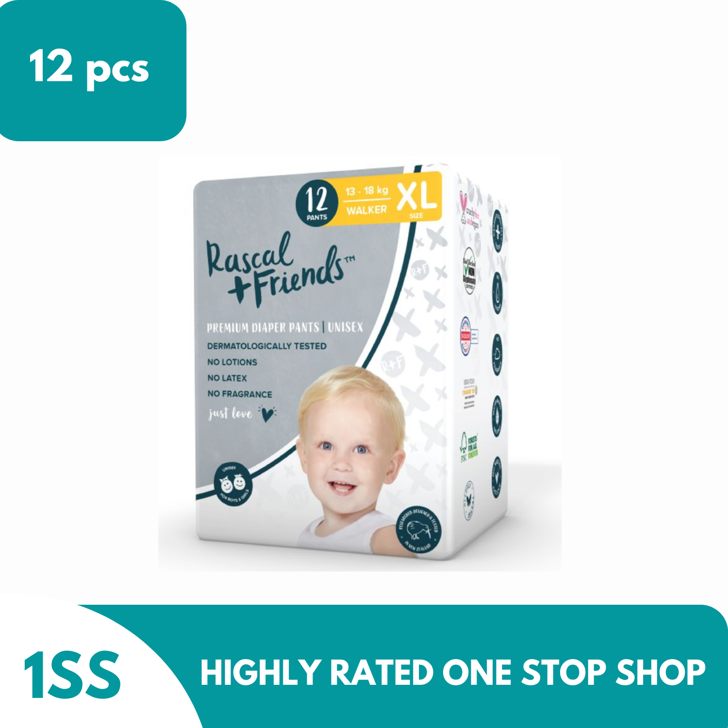 Rascal Friends Diaper Pants 12 pcs | Lazada PH