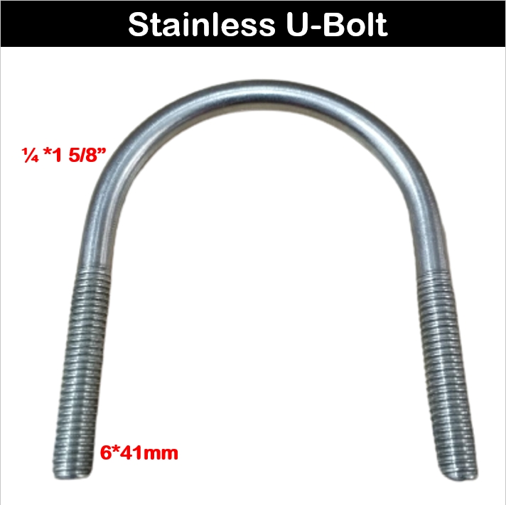 B&N 6mm 8mm 304 Stainless U-Bolts U Bend Screws 304 Stainless Steel U ...