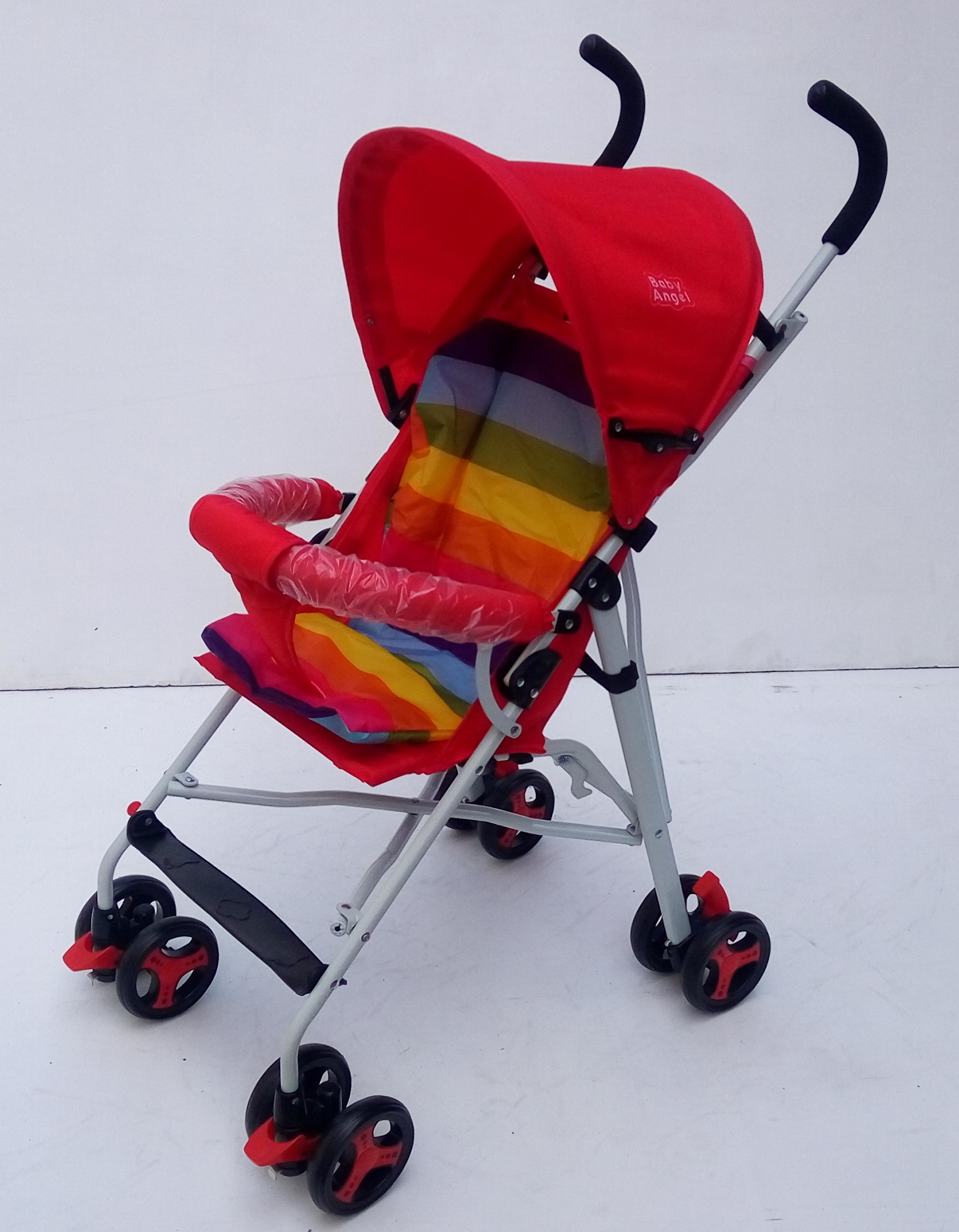 Baby Angel Foldable Buggy Stroller with Ventilation Net ST7908 RED ...