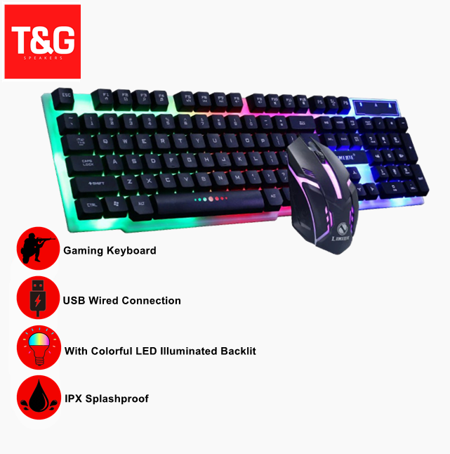 GTX-300 Limeide Colorful LED Backlight Ergonomic Mechanical Wired ...