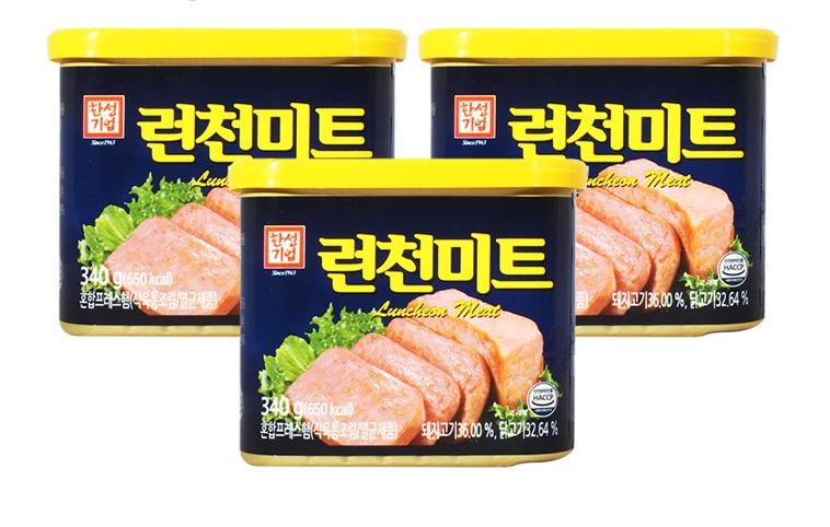 Authentic Korean Luncheon meat 340g ( Lotte Luncheon meat / Dongwon ...