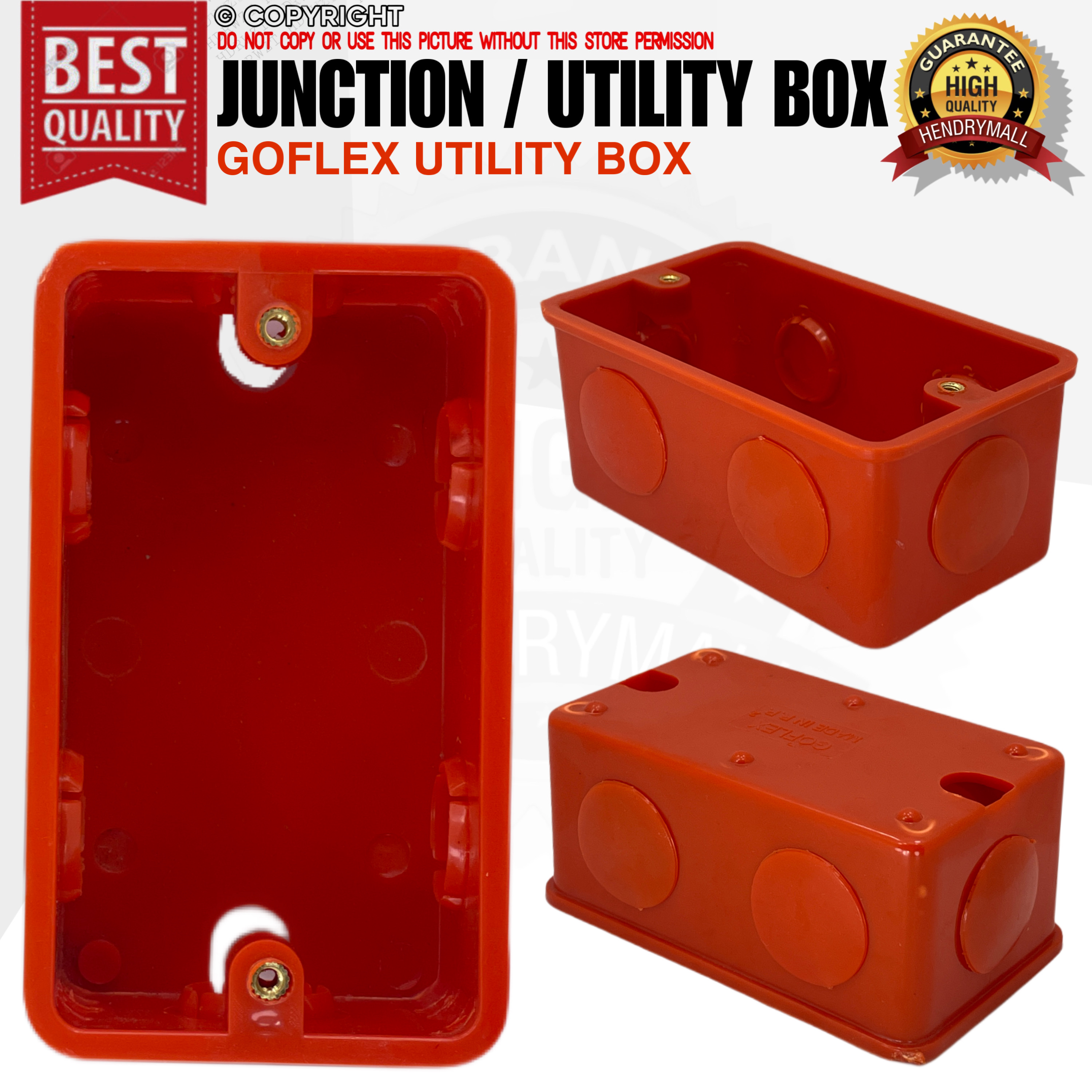 PVC Orange Junction Box / Utility Box / Junction Box Cover for ...