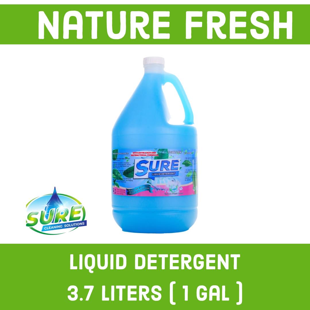 SURE Nature Fresh Liquid Detergent 3.7L (1 Gallon) | Lazada PH