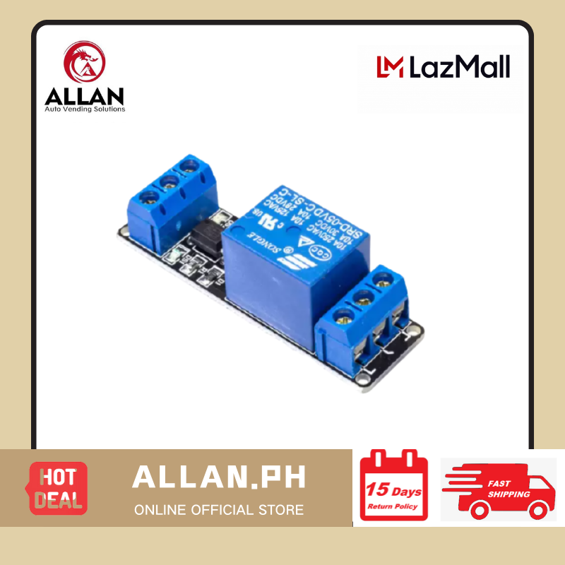 Allan Single Channel Relay 1 Channel Relay 1-Way Relay Module 1CH 5V l ...