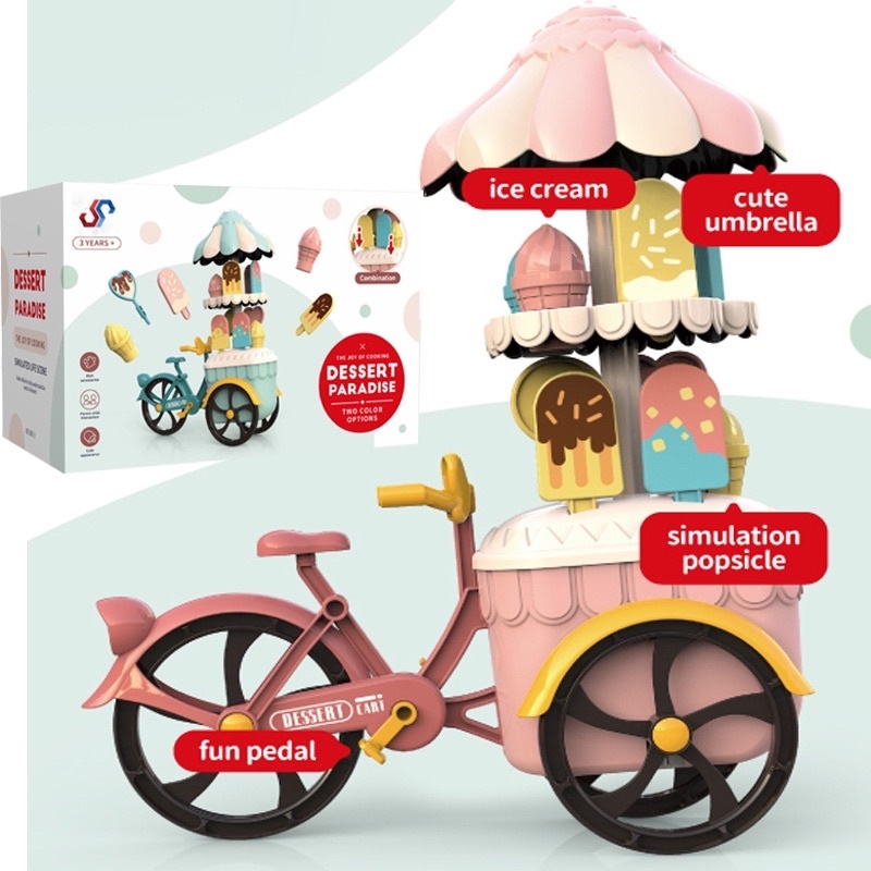 COD Ice Cream Cart Ice Cream Table Simulation Dessert Sales Vehicle ...