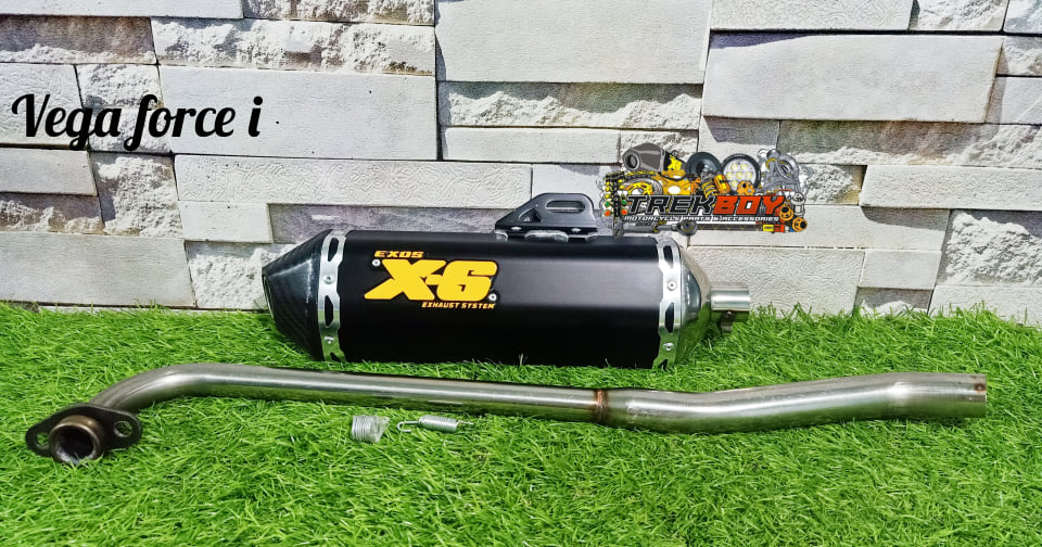 Exos X-6 Silent MUFFLER Original for Vega Force i (Black anodized ...