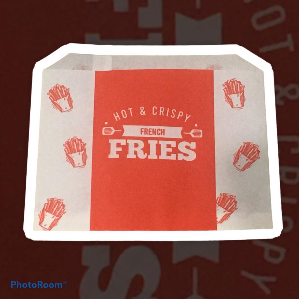 French Fries Wrapper Pouch Greaseproof with Design 100pcs | Lazada PH