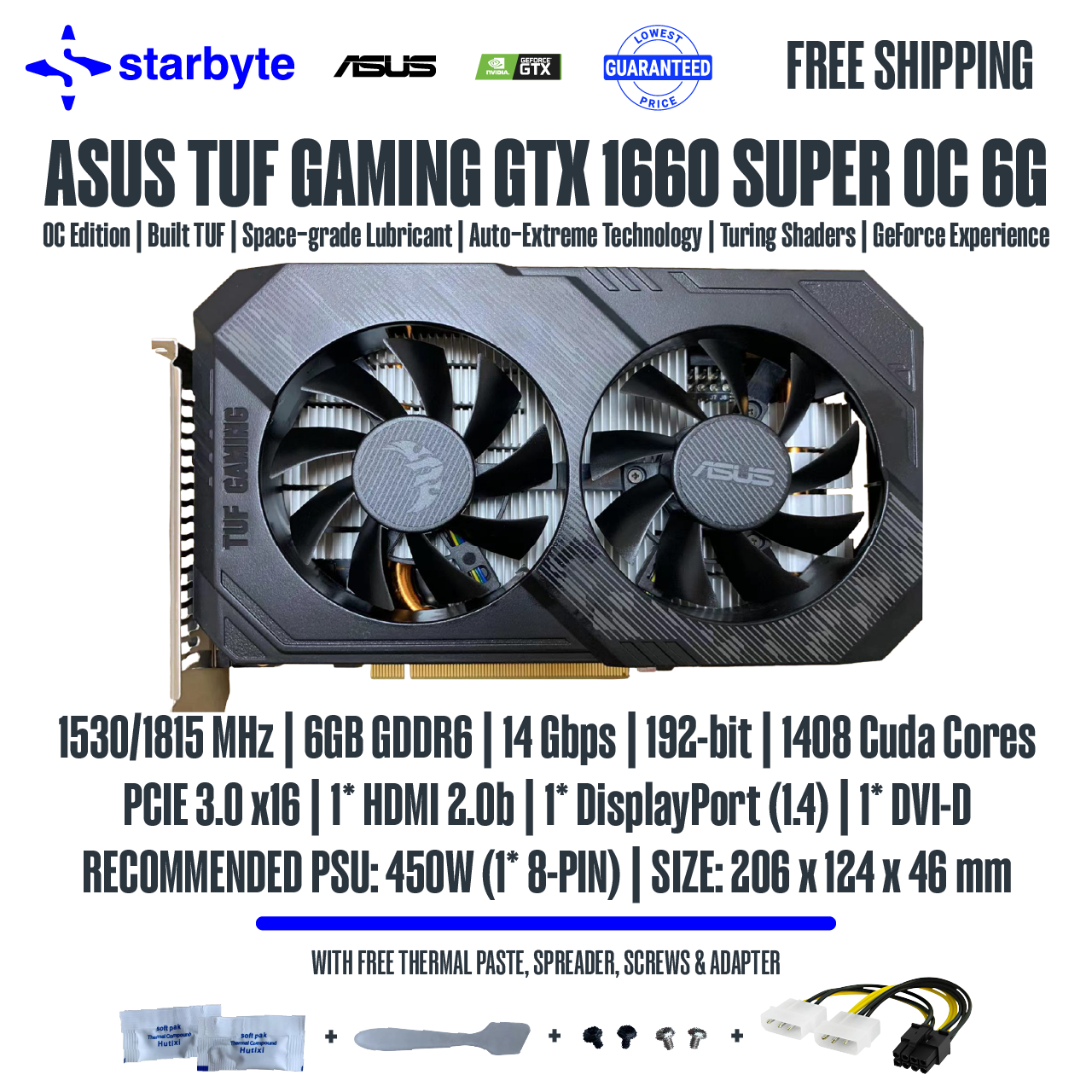 Used ASUS GTX 1660 Super 6GB 1660s MSI GIGABYTE GALAX Graphic Card ...