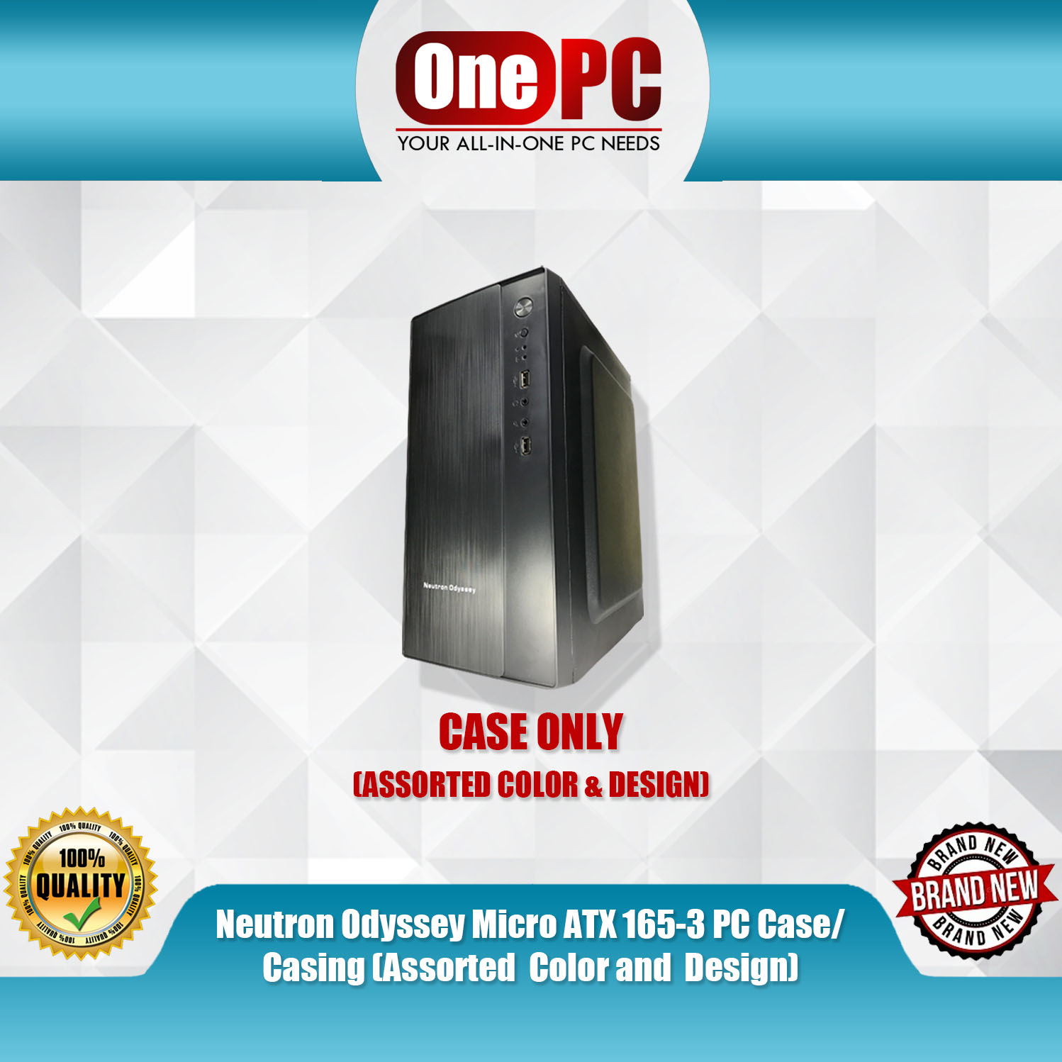 Neutron Odyssey Micro ATX 165-3 PC Case/ Casing (Assorted Design ...