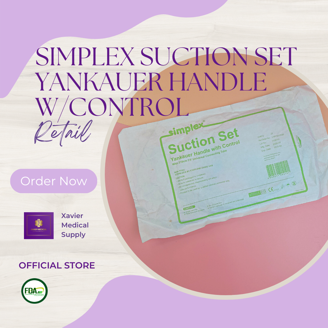 SIMPLEX Medical Suction Set Yankauer Handle with Control RETAIL (SOLD PER PIECE) | Lazada PH