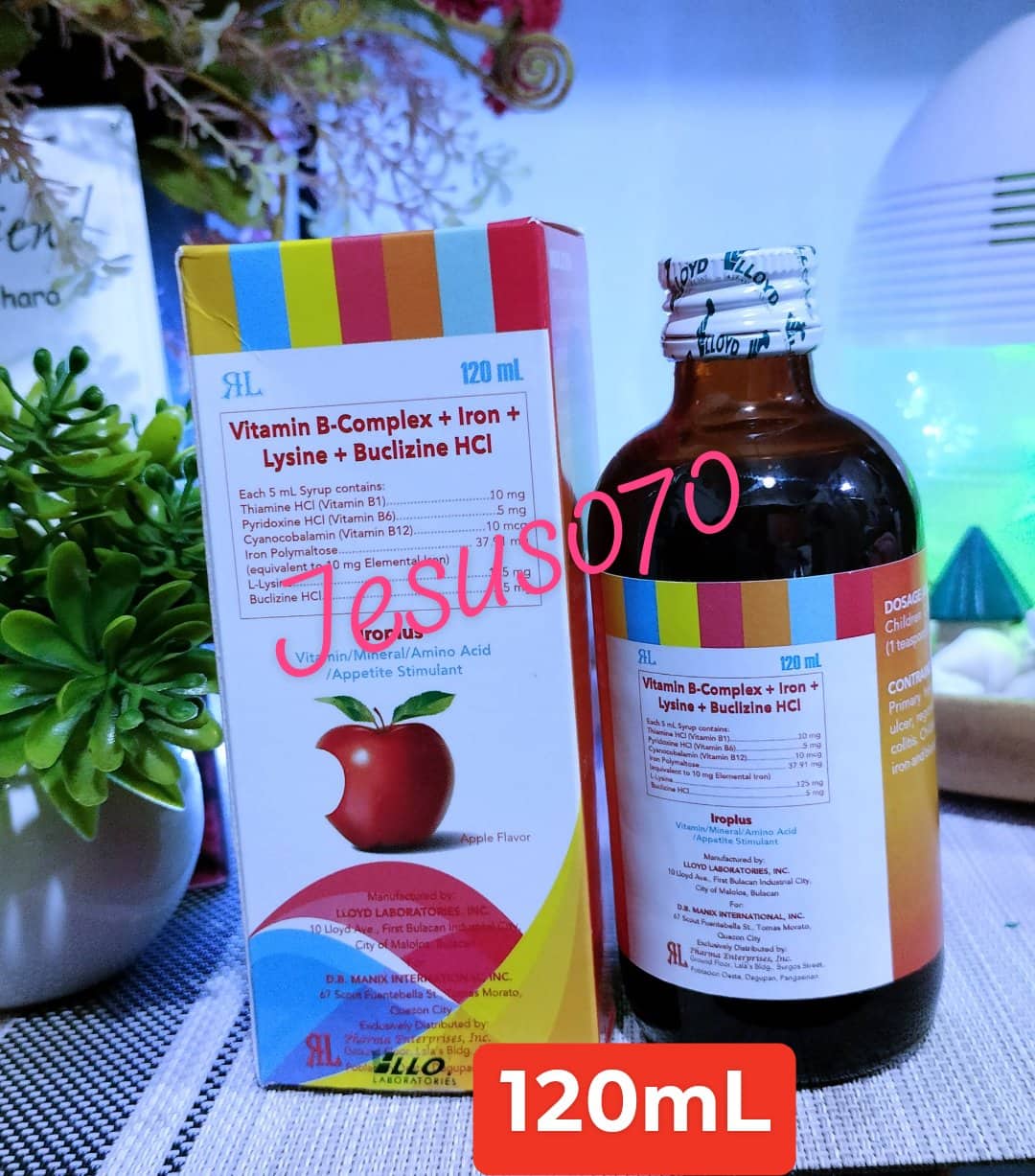 IROPLUS Vitamins - (Vitamin B-Complex + Iron + Lysine + Buclizine HCI ...