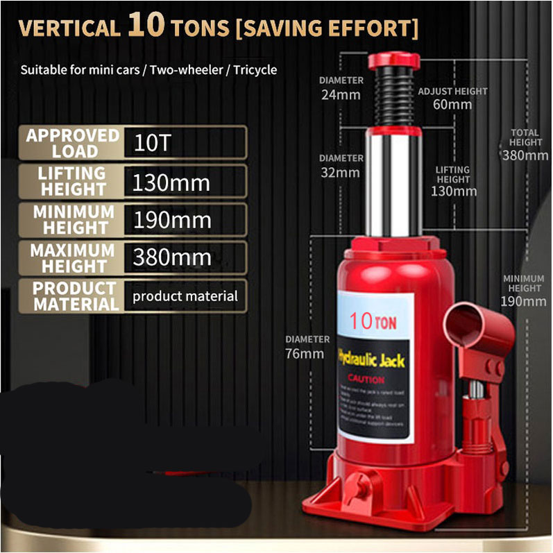 Car 10tons Car 5 tons horizontal Jack Hydraulic Extra Heavy Duty Bottle ...