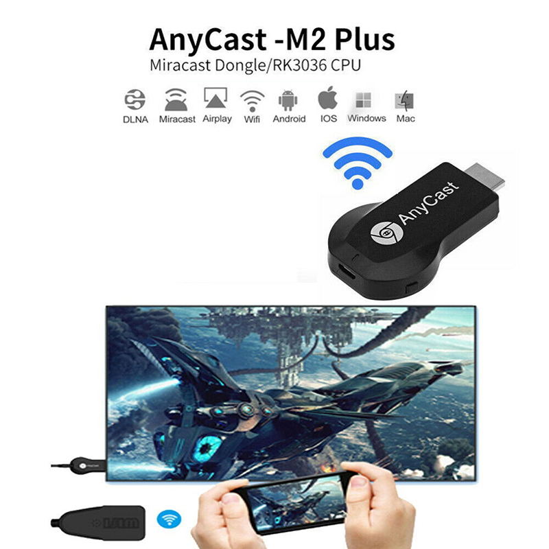 MEIKE001 JTC 4K AnyCast M2 Plus WiFi Display Dongle HDMI Media Player ...