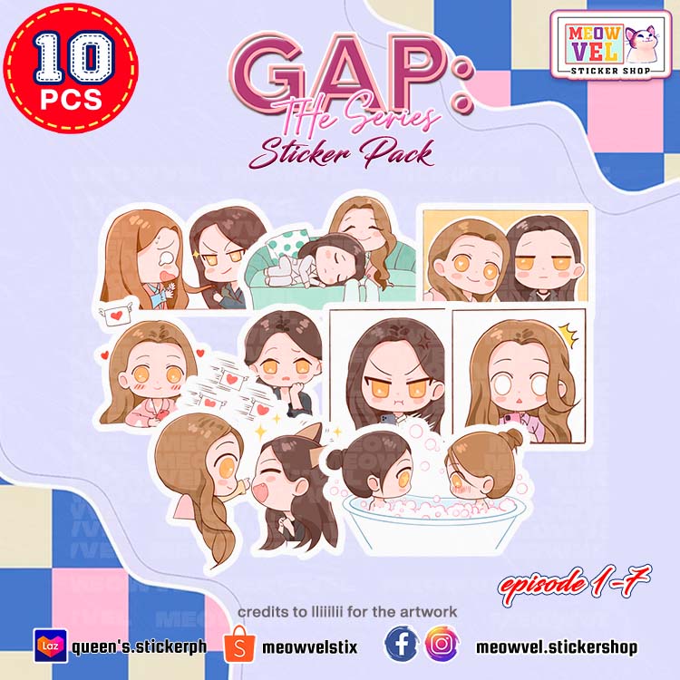 Gap: The Series VINYL STICKERS// Freenbecky stickers for aquaflask ...