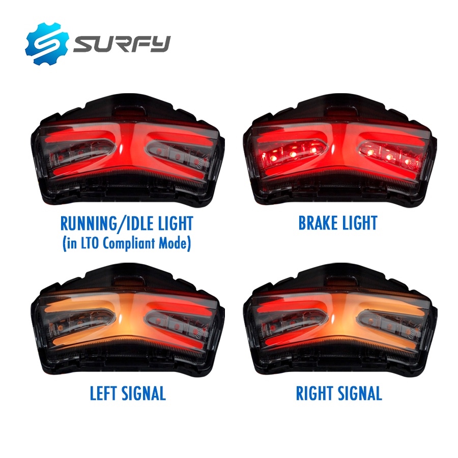 Yamaha Aerox Rgb Led Tail Light 25 Lights Mode | Lazada PH