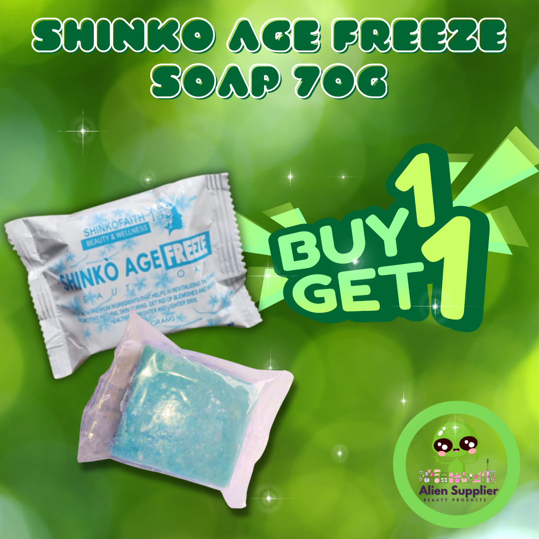 Shinko Age Freeze Whitening soap buy 1 get 1 free soap 70g | Lazada PH