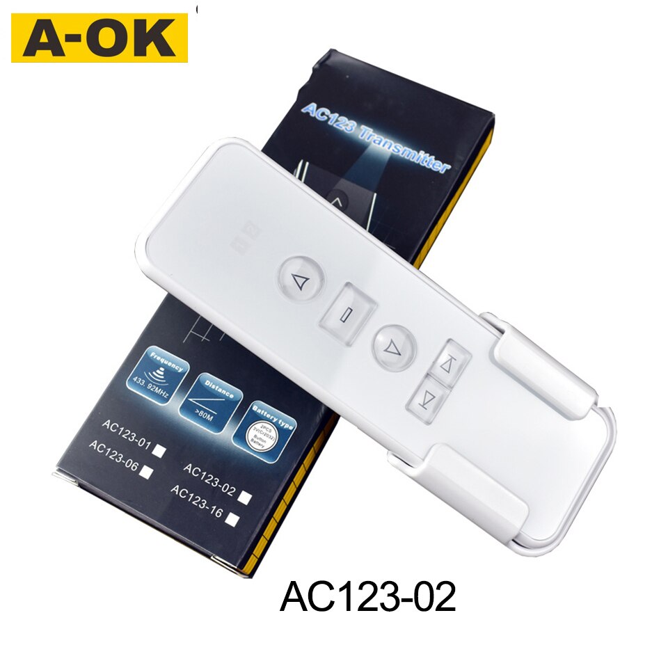 A-OK AC123 01/02/06/16-Channel Remote Controller forAok Electric ...