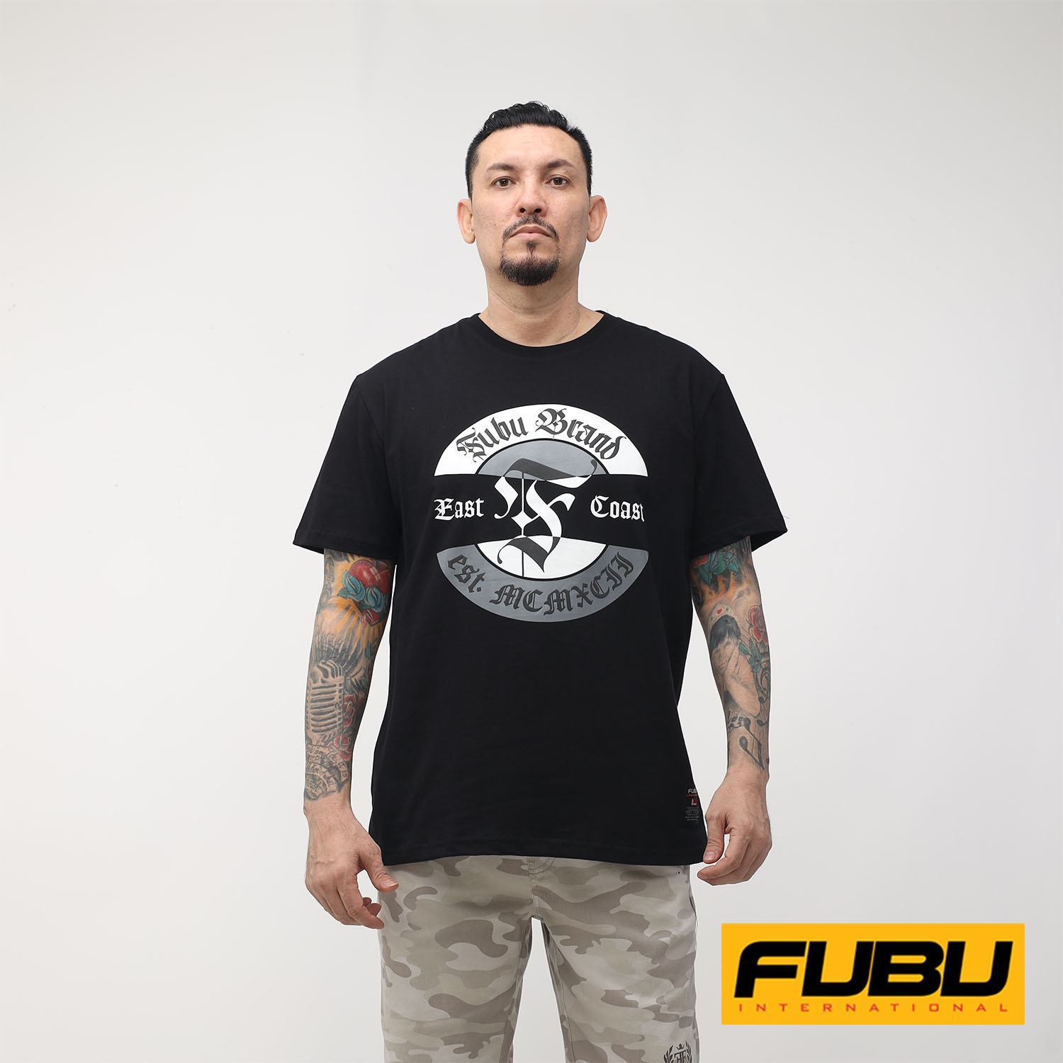 Fubu Round Neck Regular Fit FBT01A-3012 (Black) | Lazada PH