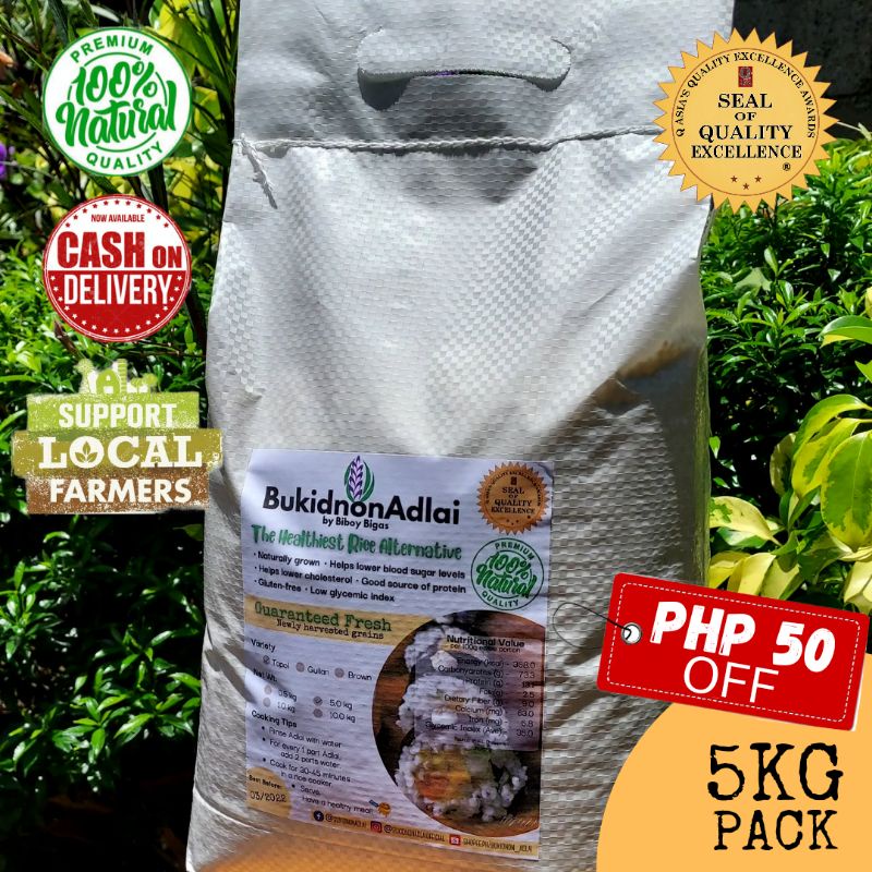 250/KG - Premium White Adlai Adlay Rice Grits (5KG), GULIAN | Lazada PH