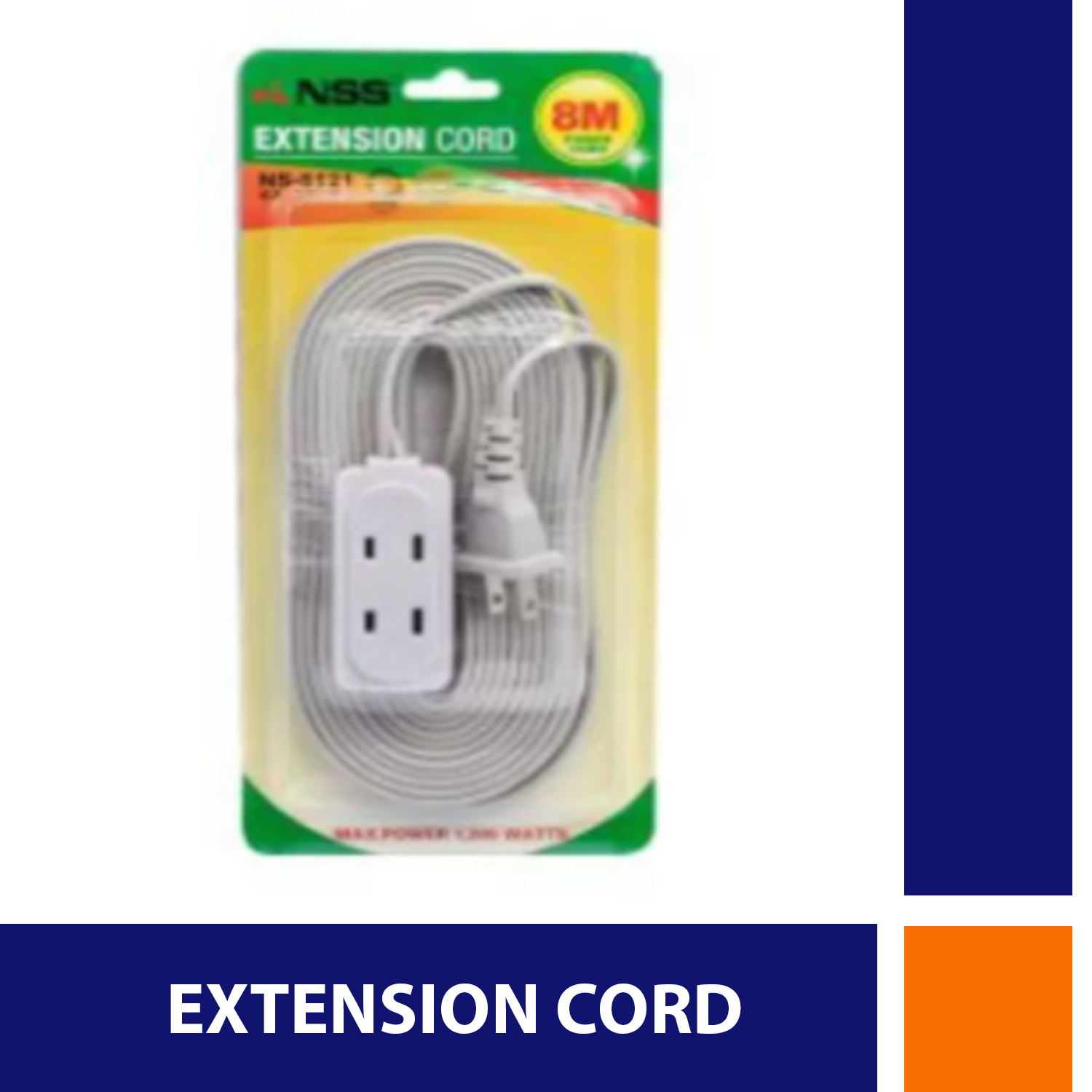 YMS 8 Meters Extension Socket 2 Gang Extension Cord | Lazada PH