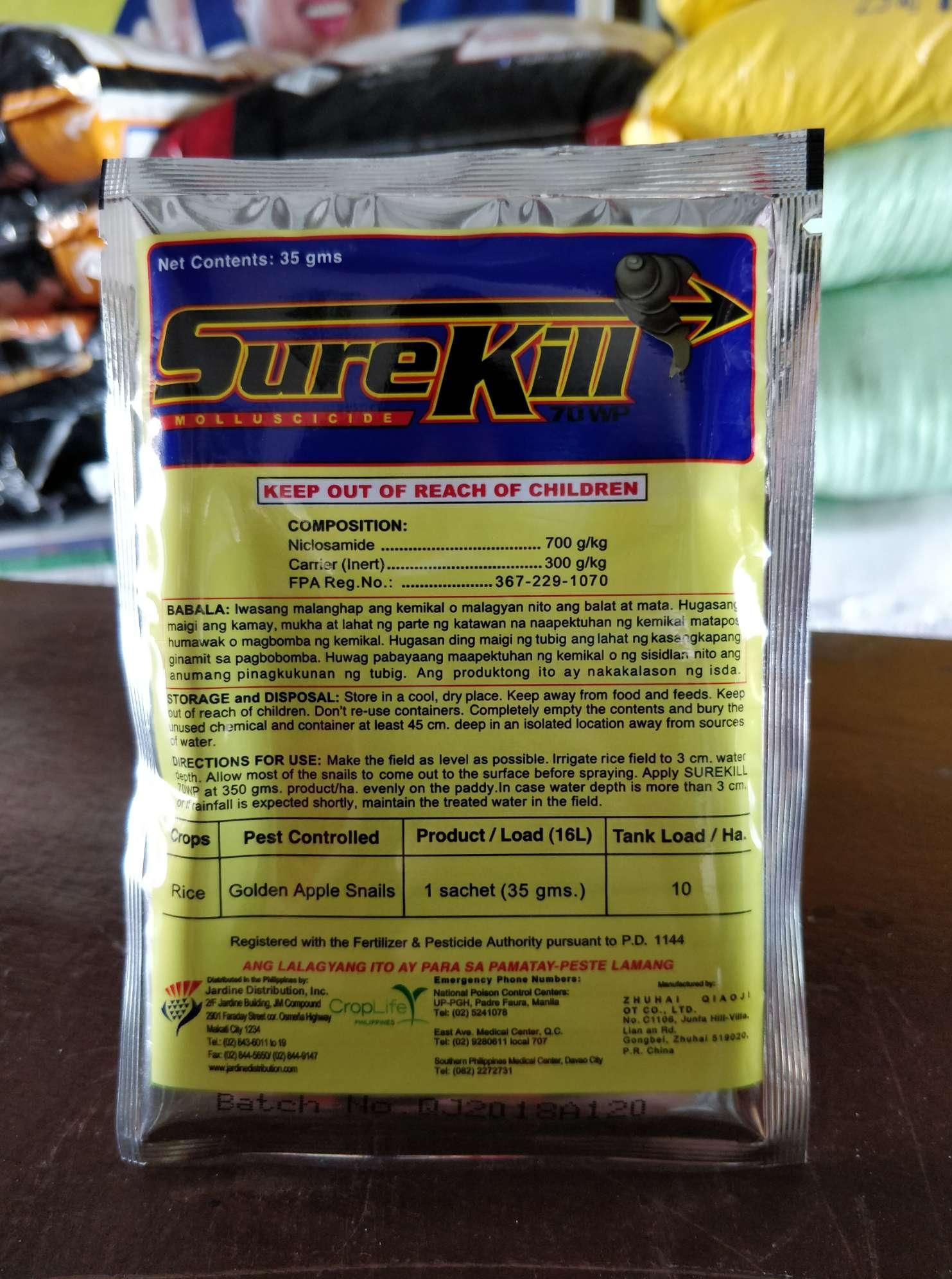 SUREKILL 70 WP (MOLLUSCICIDE) - 35g POWDER | Lazada PH