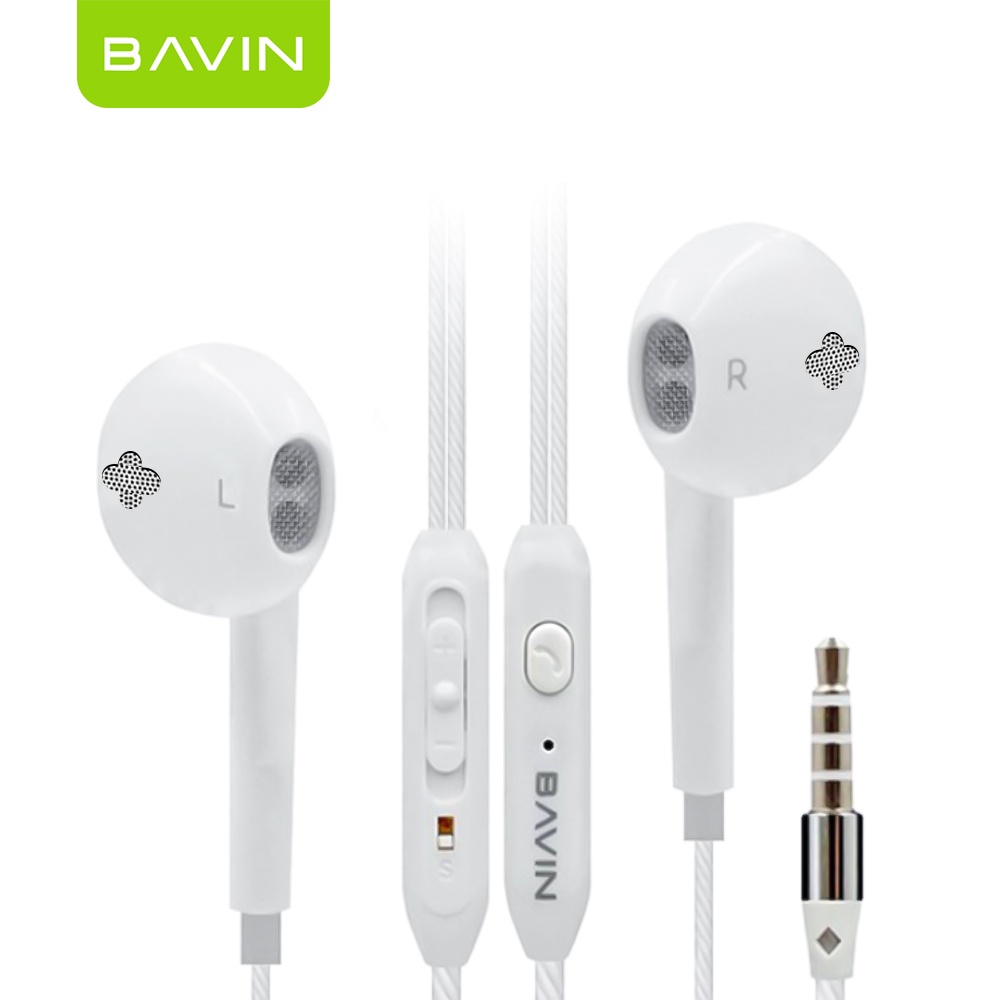 Value Original BAVIN HX816 Dual Dynamic Drivers Earphones w/ 3.5mm Aux ...