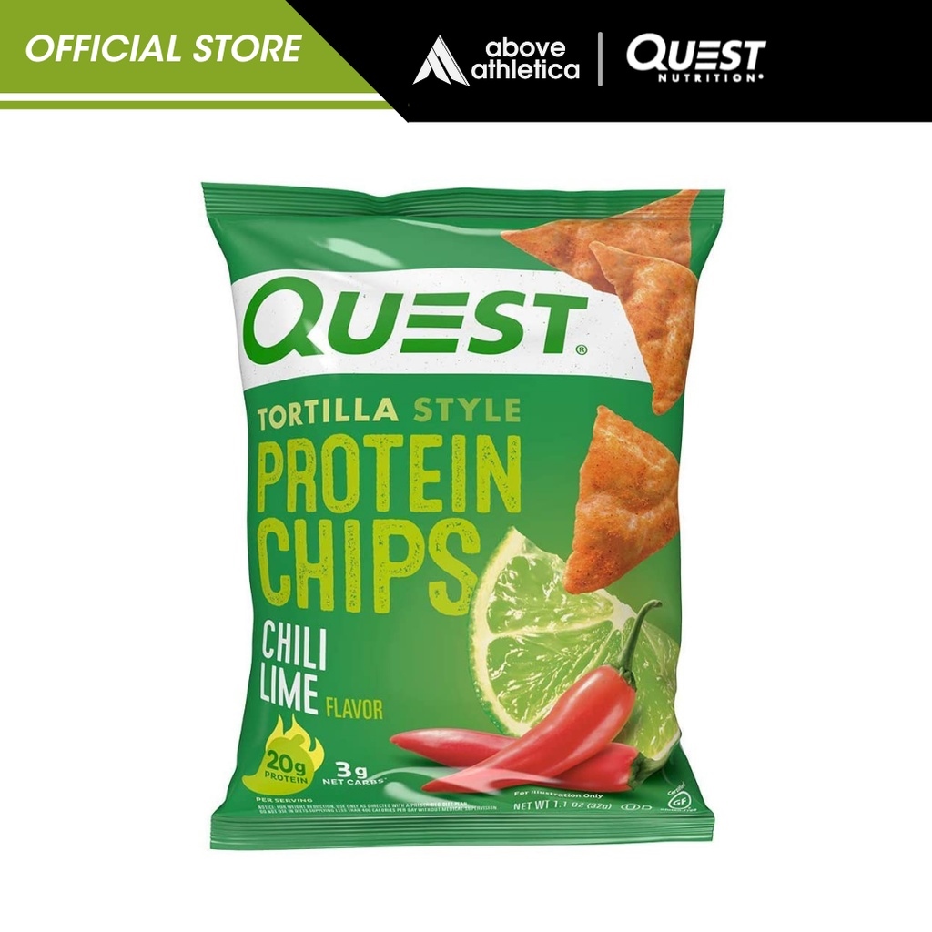 Searson Quest Tortilla Style Protein Chips Chili Lime Flavor Low Carb ...