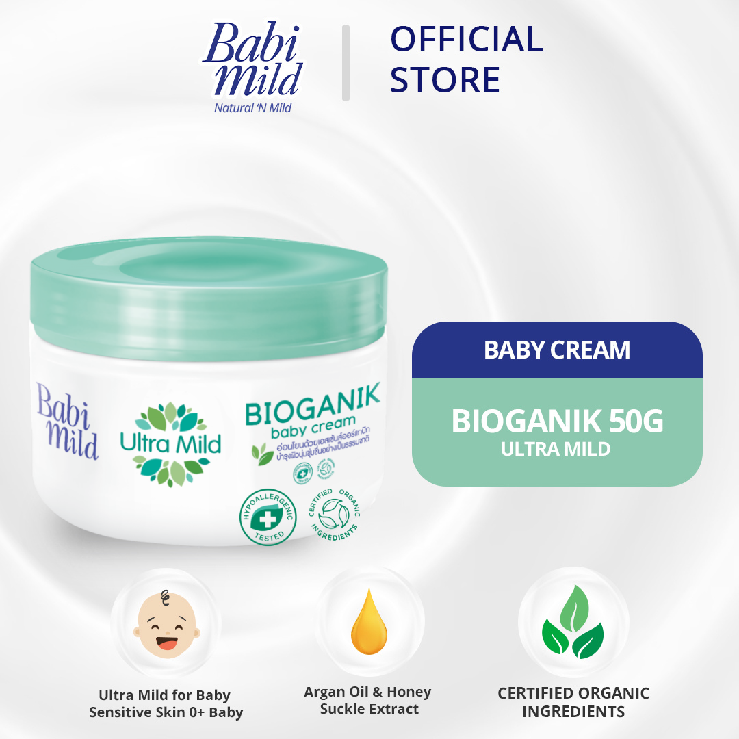 Babi Mild ULTRA MILD BIOGANIK Baby Cream 50ml - Natural N' Mild - Baby Essentials Care | Lazada PH