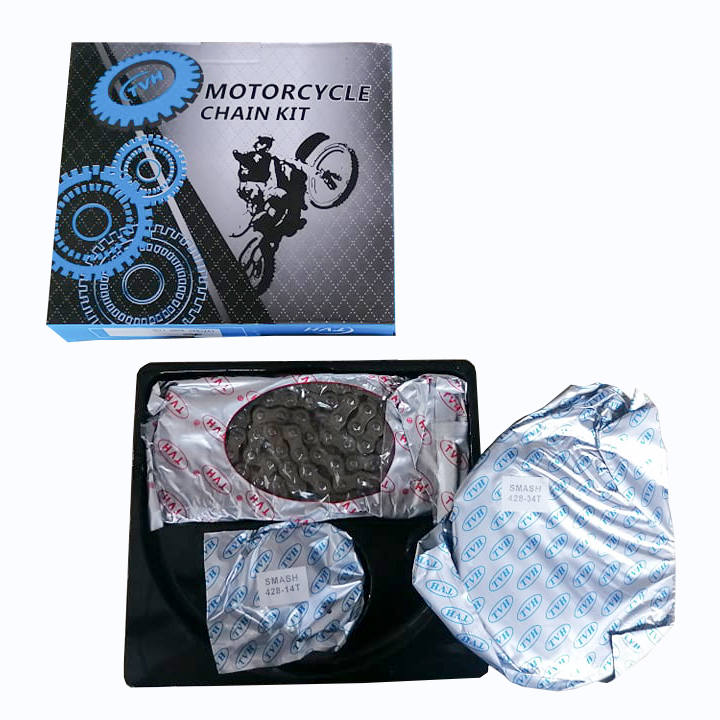 SUZUKI SMASH SPROCKET SET 14T / 34T 428H - 110L CHAIN TVH MOTORCYCLE ...