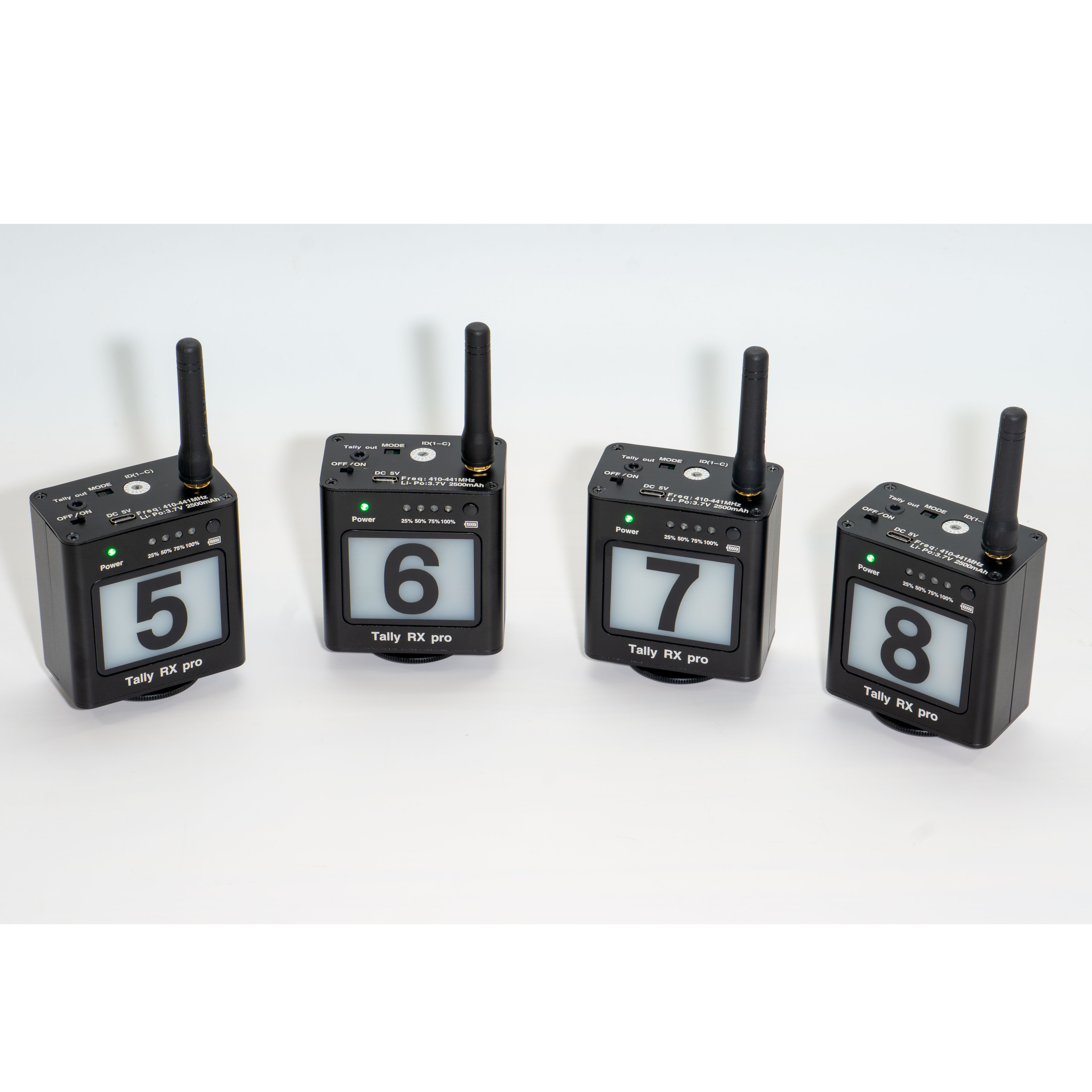 Wireless Tally System Additional Receiver No.5 6 7 8 9 10 ...