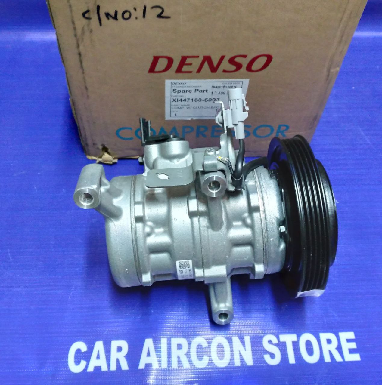 DENSO ORIGINAL toyota vios gen3 2014-2016 aircon compressor single vvti ...