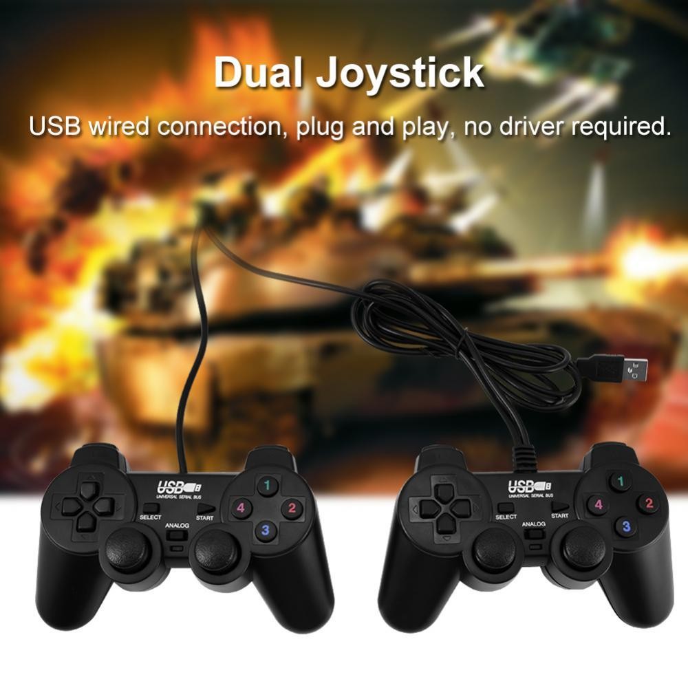 Universal Twin Usb Gamepad Double Shock Controller Joystick For Pc Lazada Ph