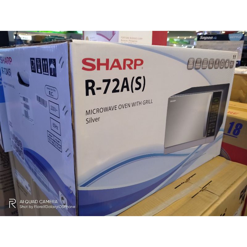 Sharp R-72A Microwave Oven With Grill Function Stylish Push Door Design ...