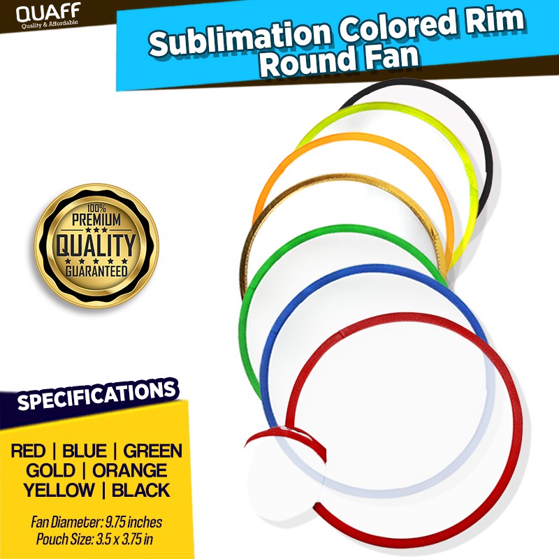 Blank Printable Foldable Round Fan Rim Color 5Pcs. | Lazada PH