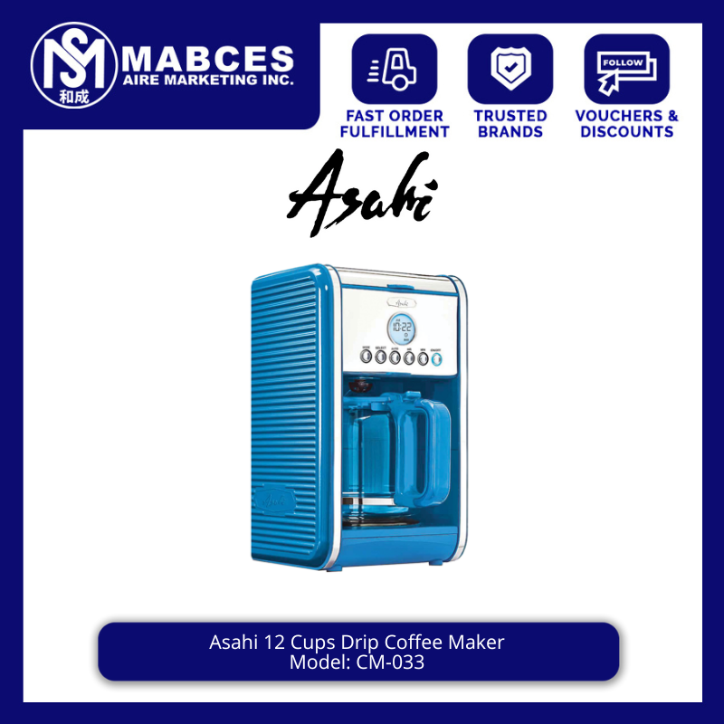 Asahi 12 Cups Drip Coffee Maker CM-033 | Lazada PH